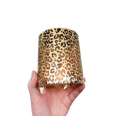 China O GV geou o castiçal de vidro da cópia nórdica do leopardo à venda