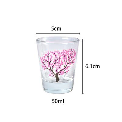 Cina Colore freddo senza piombo del ristorante che cambia Sakura Cup 100ml in vendita