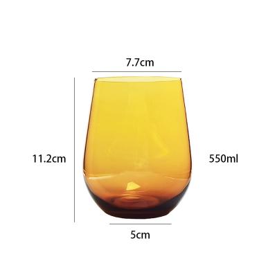 Cina l'uovo giallo di Gray Personalised Glass Coffee Mugs di pendenza 550ml ha modellato in vendita