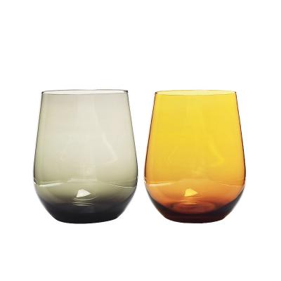 Cina l'uovo giallo di Gray Personalised Glass Coffee Mugs di pendenza 550ml ha modellato in vendita