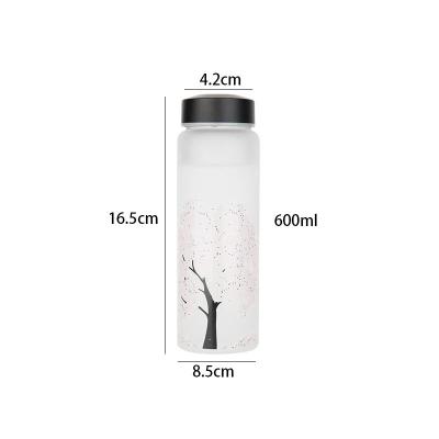 Cina Bottiglie di vetro cambianti 600ml della bevanda di colore fresco della celebrità di web in vendita