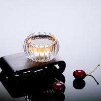 China Pumpkin Shape Double Borosilicate Glass Cup 50ml for sale