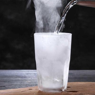 Cina Tazza trasparente 200ml 400ml del doppio del vetro borosilicato per Juice Tea Milk in vendita