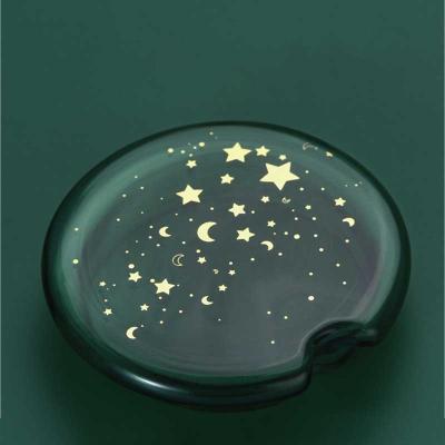 Cina Il borosilicato di verde della stella ha personalizzato il doppio strato della tazza di vetro in vendita