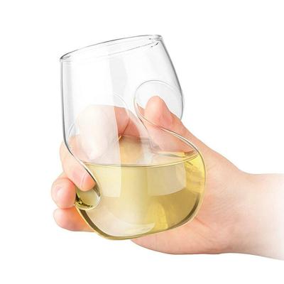 Cina Tazza alta chiara 430ml del vetro borosilicato intorno a forma in vendita