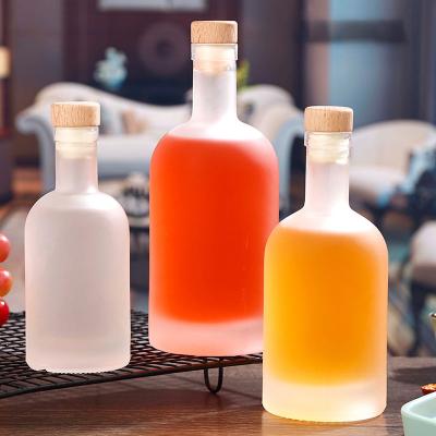 China De transparante berijpte van de de flessenwhisky van Drankjuice wine van de de Wodkageest Fles van het de Alcoholische drankglas Te koop