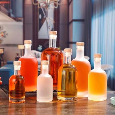 China De transparante berijpte van de de flessenwhisky van Drankjuice wine van de de Wodkageest Fles van het de Alcoholische drankglas Te koop