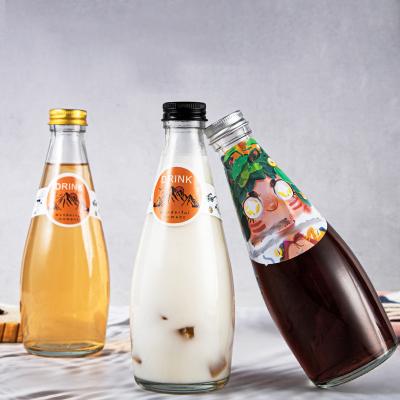 Cina la bevanda di vetro 330ml imbottiglia le bottiglie di vetro della bevanda di stile giapponese in vendita