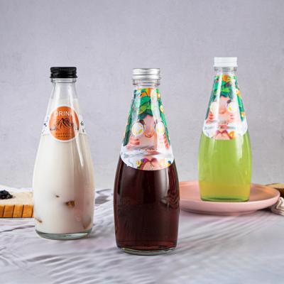 Cina la bevanda di vetro 330ml imbottiglia le bottiglie di vetro della bevanda di stile giapponese in vendita