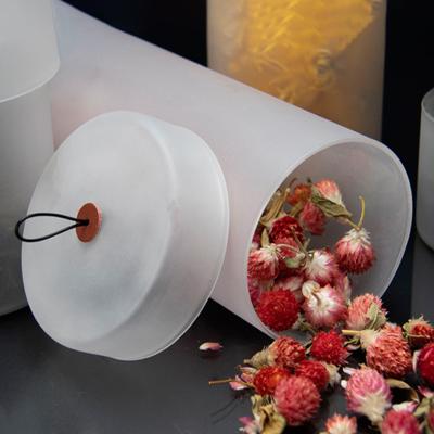 Cina l'alto barattolo del tè del vetro borosilicato di 300ml 700ml 900ml 1100ml ha glassato il barattolo di vetro di stoccaggio del coperchio in vendita