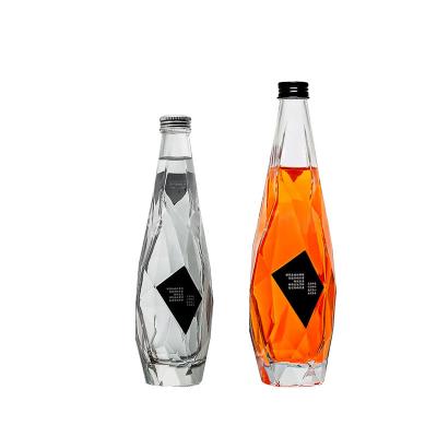 Cina La bevanda di vetro di FDA 350ml 500ml imbottiglia le bottiglie glassate di vetro di vino in vendita