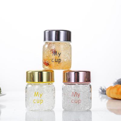 中国 150ml 200mlの食用のガラス蜂蜜の瓶は注文のロゴを丸型 販売のため