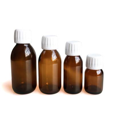 Cina Cappuccio Eco della medicina 65ml 100ml Amber Glass Bottle With pp amichevole in vendita