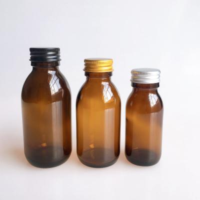 Cina Cappuccio Eco della medicina 65ml 100ml Amber Glass Bottle With pp amichevole in vendita