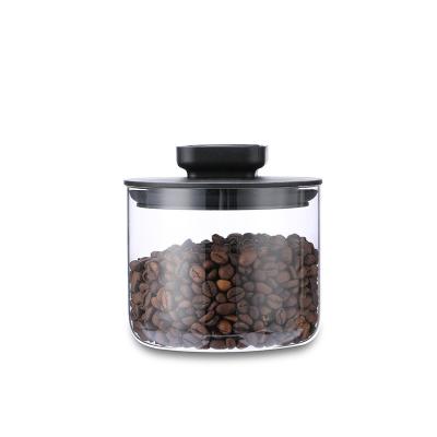 Cina Cucina Bean Borosilicate Glass Jars decorativo 500ml 1000ml 1800ml in vendita