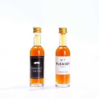 Cina il vetro di 50ml Mini Glass Wine Bottles Whiskey imbottiglia con i coperchi di alluminio in vendita