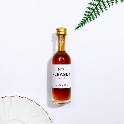 China 50ml Mini Glass Wine Bottles Whiskey-Glasflessen met Aluminiumdeksels Te koop