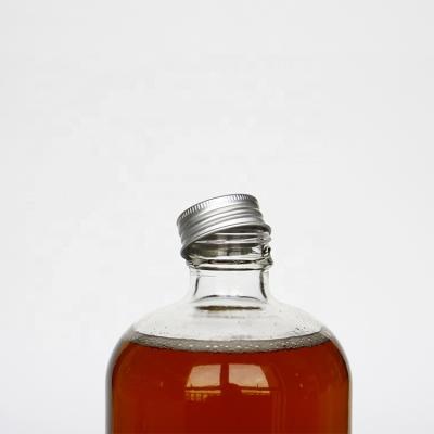 中国 飲むことのための黒いふた8oz 16oz 32ozの空のガラス ワイン・ボトル 販売のため