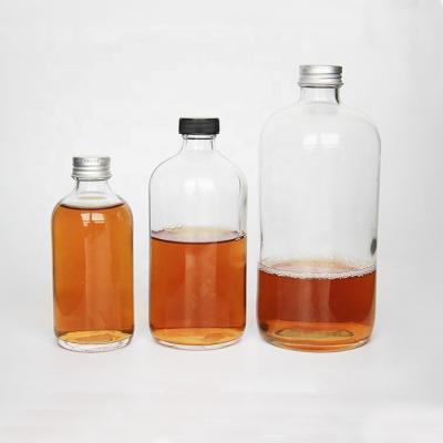 Cina Bottiglie di vino di vetro vuote nere del coperchio 8oz 16oz 32oz per bere in vendita