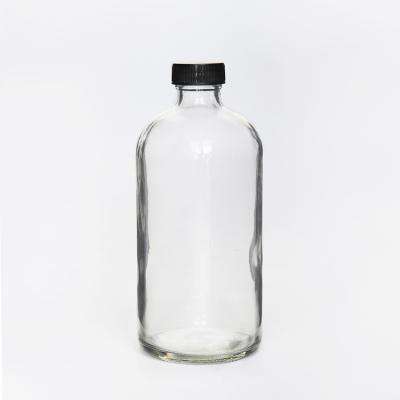 中国 飲むことのための黒いふた8oz 16oz 32ozの空のガラス ワイン・ボトル 販売のため