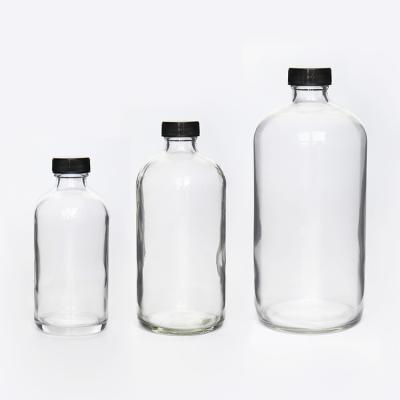 中国 飲むことのための黒いふた8oz 16oz 32ozの空のガラス ワイン・ボトル 販売のため