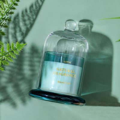Cina Porta-candela domestico di vetro di Natale della decorazione del supporto di candela del partito di aromaterapia in vendita