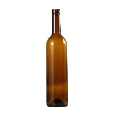 Cina 500ml 750ml ha colorato le bottiglie di vino di vetro vuote con Cork Lids in vendita