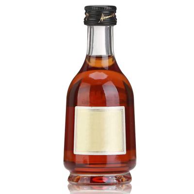 Cina Il vetro del vino della vodka del liquore imbottiglia la bottiglia di whiskey vuota dei coperchi di alluminio 50ml in vendita