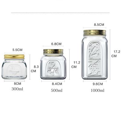China van de het Voedselrang van 500ml 1000ml van het Glasgroenten in het zuur de Vriendschappelijke 17.2cm Hoogte van de Kruikeco Te koop