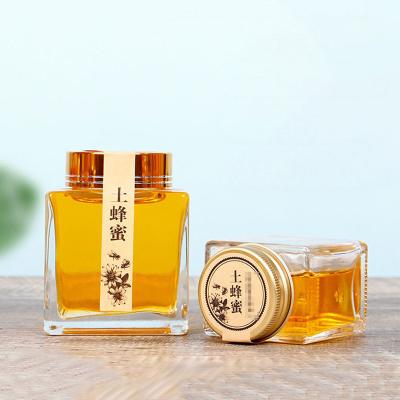 Cina coperchio vuoto di Honey Packaging Containers With Screw del quadrato di 50ml 180ml in vendita
