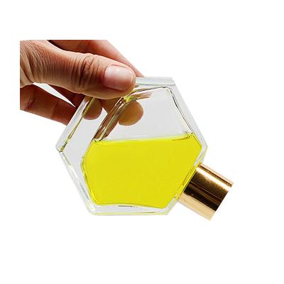 中国 80ml空の六角形ガラスのReedの拡散器の明確なガラス香りのびん 販売のため