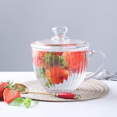 Cina Tazza di vetro di vetro personale amichevole della prima colazione della tazza 400ml di Eco senza piombo in vendita