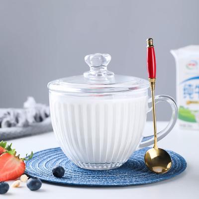 Cina Tazza di vetro di vetro personale amichevole della prima colazione della tazza 400ml di Eco senza piombo in vendita
