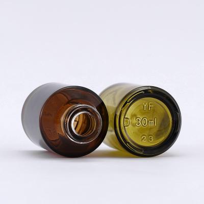 China 30ml kosmetische Gestempelde de Etherische oliefles van het Glasdruppelbuisje Fles met Schroefdeksel Te koop