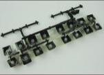 China Component for Computer Keyboard,TWO SHOT MOLDS，plastic injection mold for sale