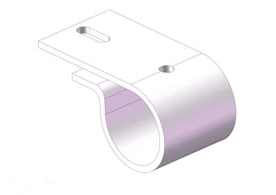 China Anodizing Silver Aluminium Mobile Leaning Fixings AL-28 Used for Connecting Two Aluminum Pipes for sale