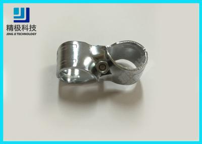 China 2 Pipe Mounting Bracket Chroming Joint Tube Metal Clamp For ESD Trolley HJ-6D for sale