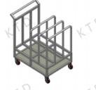 Cina Camionetto di trasporto KUTED con ruote silenziose da 4"-6" e capacità di carico di 200 kg in vendita