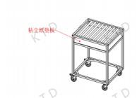 China Vierkante buis SUS 304 201 KUTED Transport trolley, PP Transfer trolley 700Lx600Wx900H mm Te koop
