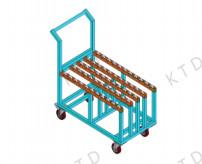 Cina SUS304 PE carrello di trasporto per tubi quadrati con capacità di carico di 200 kg in vendita