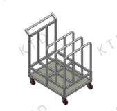 China Trolleys, vertical pallet carts, customizable in size and material. for sale