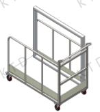 China The size and material of the handcart and the net pulling cart can be customized for sale