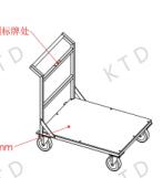 China Trolleys and flatbed carts can be customized in size and material for sale