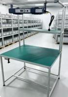 China Pipe Workbench modular workstation assembled by lean pipe and pipe joints adjustable size with easy handling components for sale