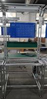 China Aluminum Profile ESD Lean Workstation with Pegboard, Flow Rack & Lighting System for sale
