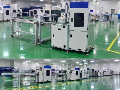 China Adjustable Pushing Plate Speed SMT PCB Conveyor with Sound Light Alarm Control for sale