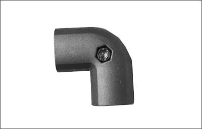 China Elbow Round Aluminum Pipe Connectors Pipe Joints For Industrial Pipe Rack System for sale