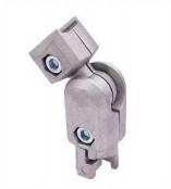 China Anodized Silver Inline Aluminum Tube Fitting AL-10 360 Degree Rotating for sale
