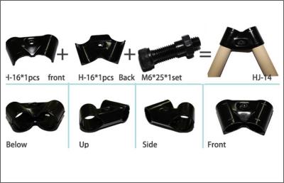 Китай Сверхмощный перекрестный Dia разъемов 28mm трубы металла. Для ABS/PE покрынная труба продается