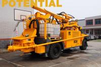 China Hydraulic Control Cement Sprayer Machine , Shotcreting Machine With Robot Arm for sale